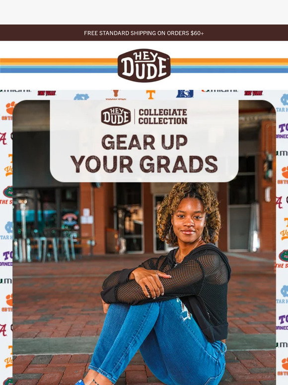 Hey Dude: Built for campus life & beyond 📚🏈🎓 | Milled