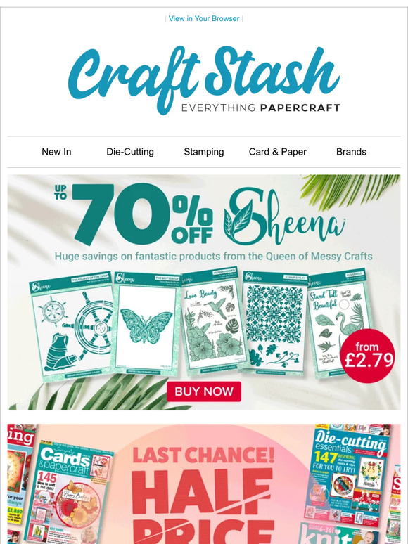 Craft Stash: 50% off all Sheena - the Queen of Messy Crafts! | Milled