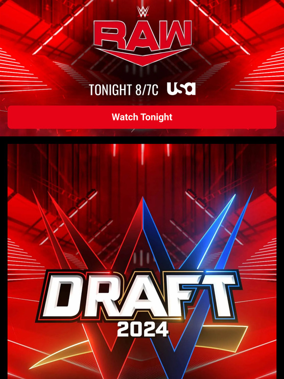 WWE Shop: Raw Preview: The 2024 WWE Draft continues tonight! | Milled