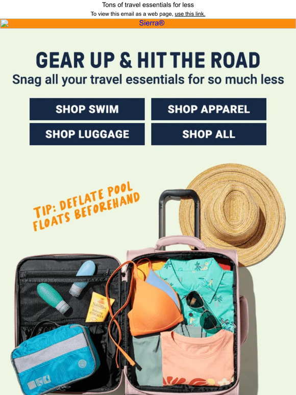Sierra Trading Post: Grab gear for your next trip & SAVE 🧳 | Milled