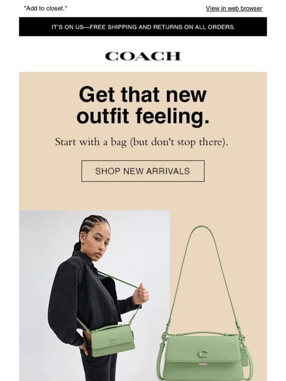 Coach: Introducing your new favorite styles. | Milled