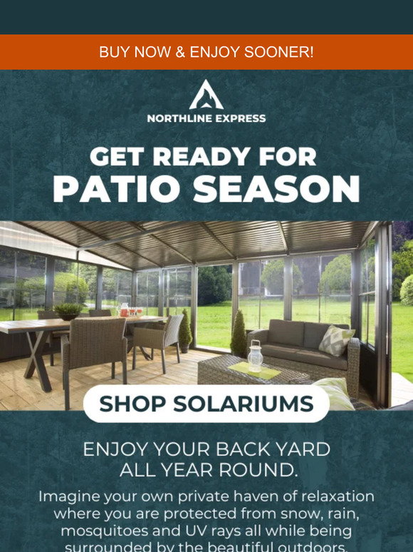 Northline Express: Enjoy your backyard all year long! ☀️ | Milled