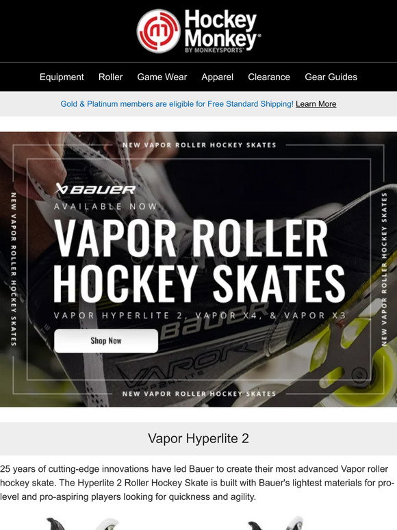 HockeyMonkey: ⚡️ Dominate the Rink: Bauer Vapor Roller Hockey Skates ...