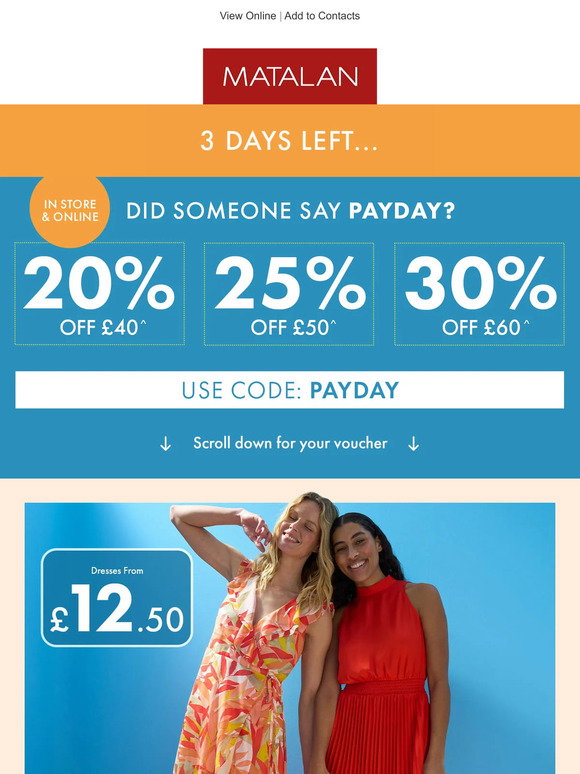Matalan: Holiday? Booked! Outfit inspo... Incoming with up to 30% off ...