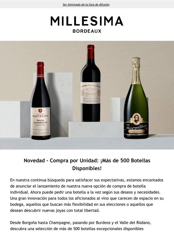 Millésima: Novedad de Millésima: ¡más de 500 botellas disponibles para ...