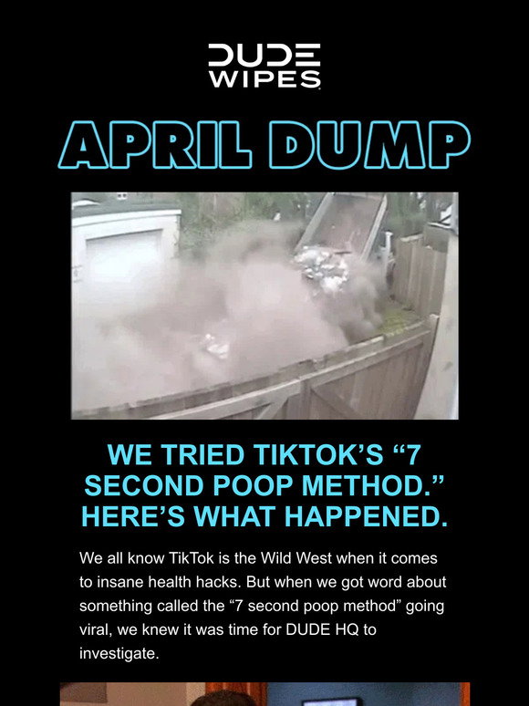 DUDE Products: We tried the 7-second poop method 💩 | Milled