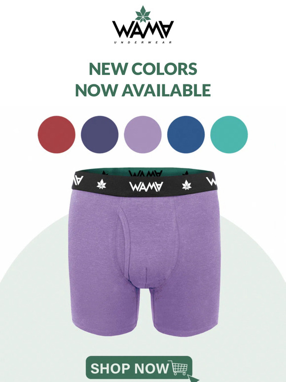 WAMA Underwear: New Colors Now Available! 🌈 | Milled