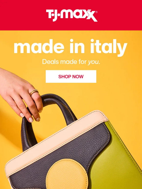 TJ Maxx: When Made in Italy drops ~that’s~ amore 🎵💚 | Milled