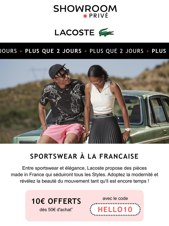 Showroomprive PT: LACOSTE : Plus que 2 jours ! Profitez d’une nouvelle sélection tant qu’il est ...