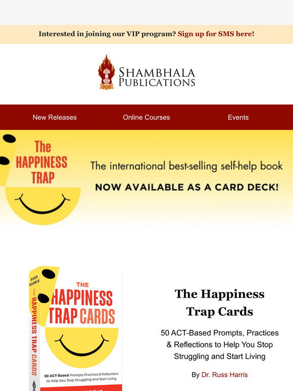 Shambhala Publications: The Happiness Trap Cards by Dr. Russ Harris ...