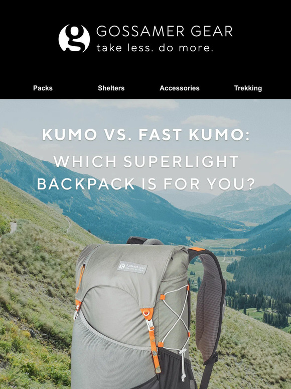 GossamerGear: Kumo, Fast Kumo… What’s the Difference? | Milled