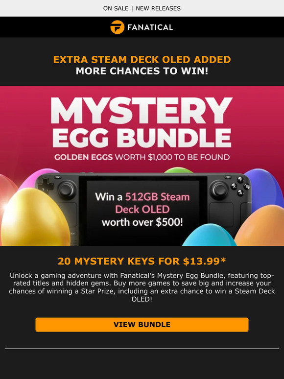 Fanatical: EXTRA Steam Deck OLED Added!🎉 | Milled