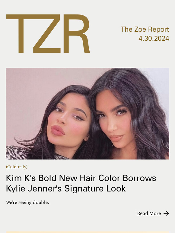 The Zoe Report: Kim K's Bold New Hair Color Borrows Kylie Jenner's ...