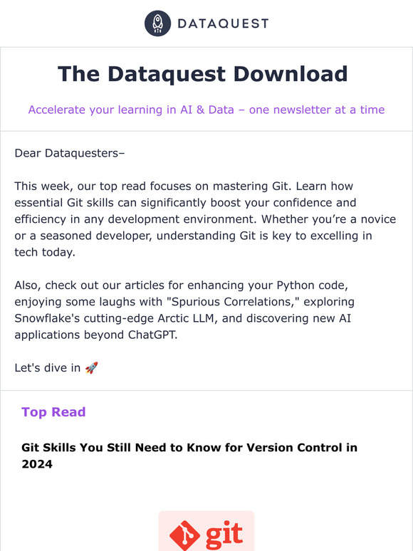 Dataquest: 10 Git Skills You Need For Version Control | Milled