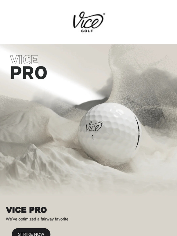 Vice Golf: Brand-New Ball: VICE PRO | Milled