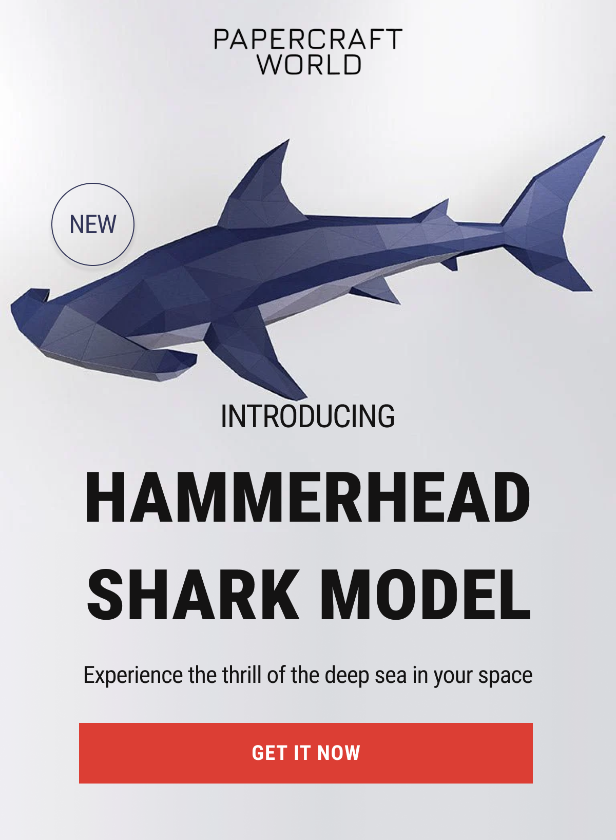 PaperCraft World: NEW: Hammerhead Shark Model | Milled