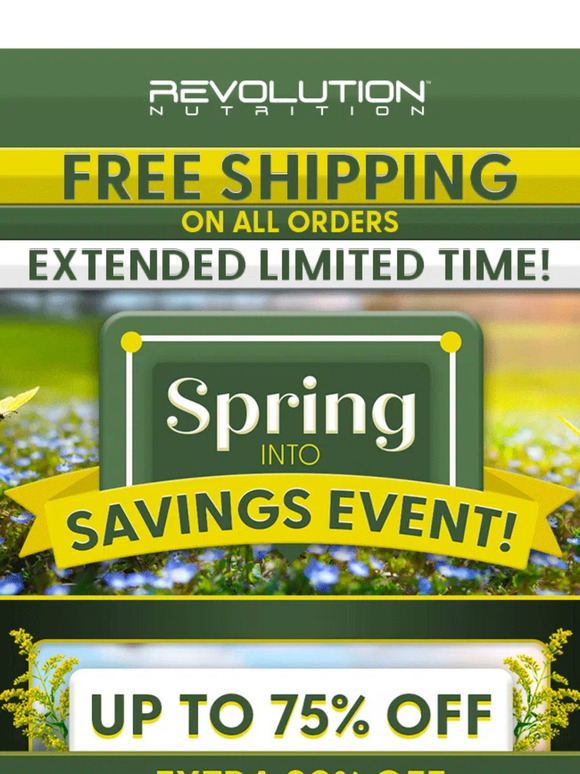 Revolution Nutrition - RevShare: 🌼 Spring Into Savings: Blossom Your ...