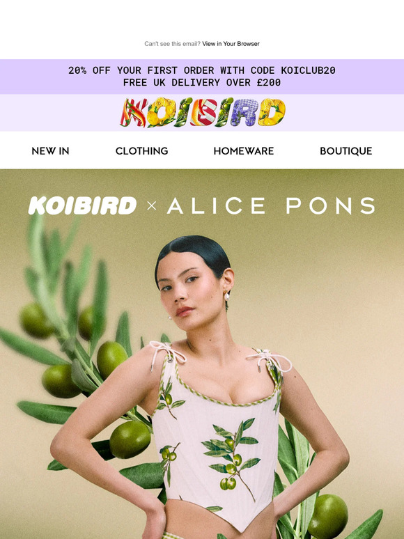 Koibird: NOW LIVE: KOIBIRD x ALICE PONS | Milled
