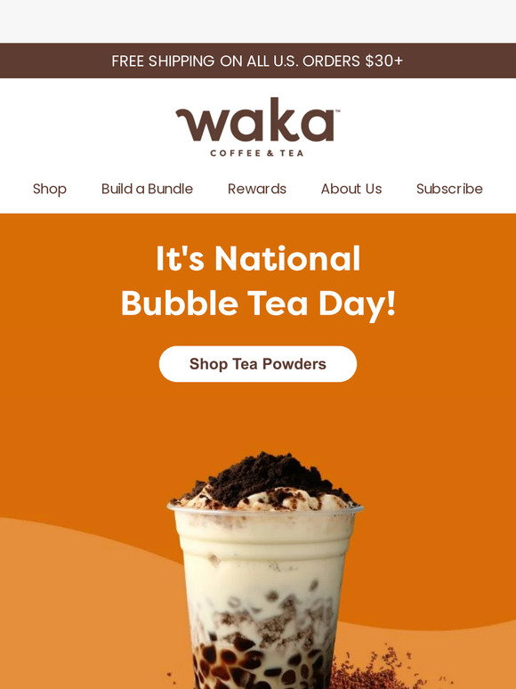 Waka Coffee: It's National Bubble Tea Day | Milled