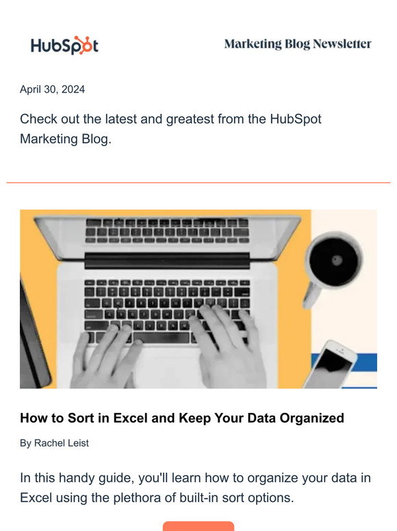 HubSpot: How to Sort in Excel and Keep Your Data Organized | Milled