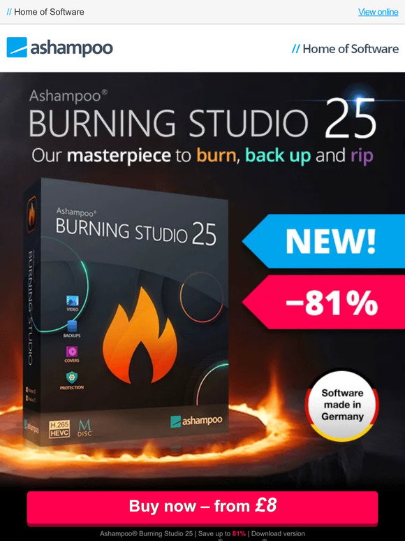 Ashampoo: A classic among burning programs brand new - Burning Studio ...