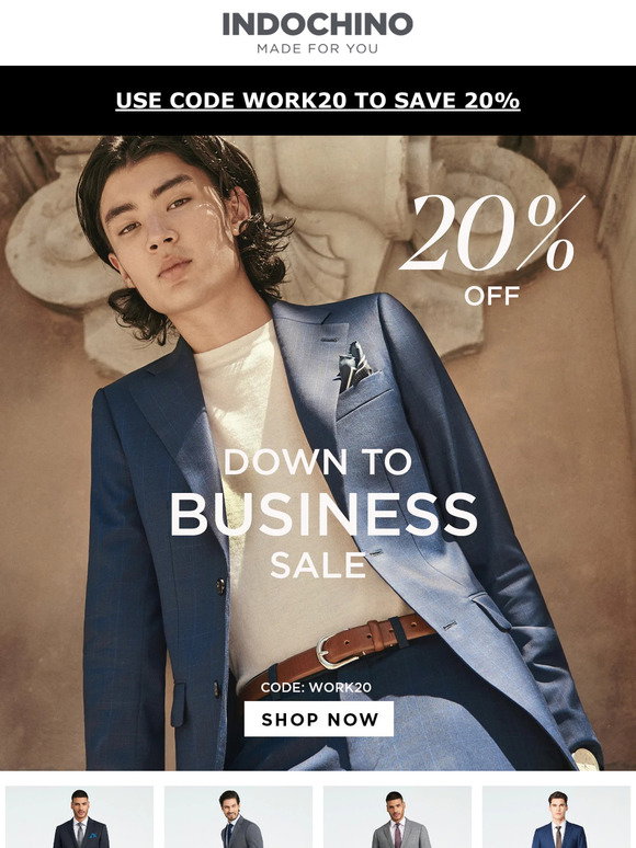 Indochino: Suit Yourself - Save 20% on custom suits made for you | Milled