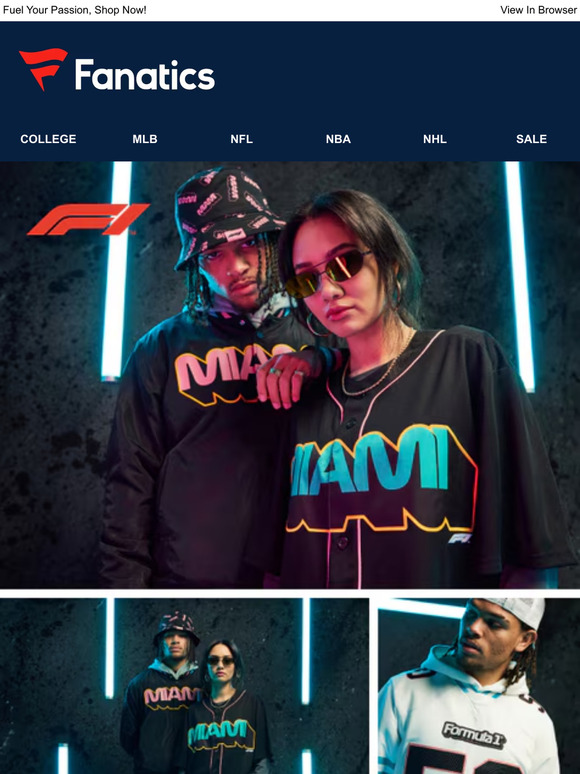 Football Fanatics: Gear Up, Race Fans: Miami Grand Prix Collection Now ...