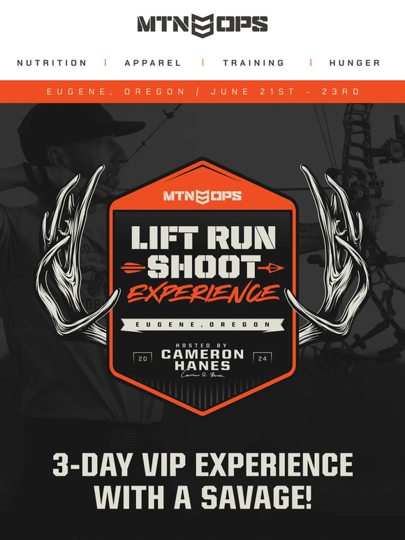 MTN OPS: LIFT, RUN, SHOOT with Cam Hanes 🏹 | Milled