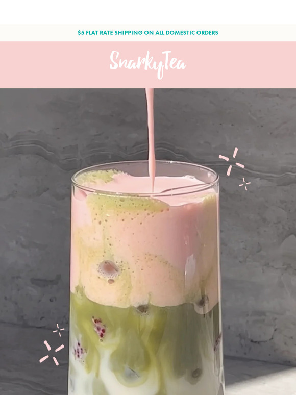 Snarky Tea: 🍵🌱 Raspberry Foam Iced Matcha Recipe! | Milled
