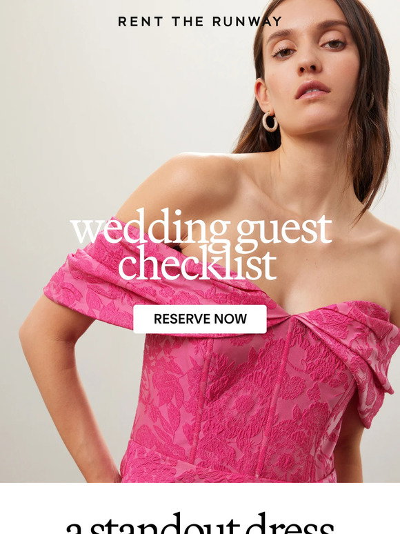 Rent the Runway : Guest checklist: 3 days of spring wedding looks | Milled