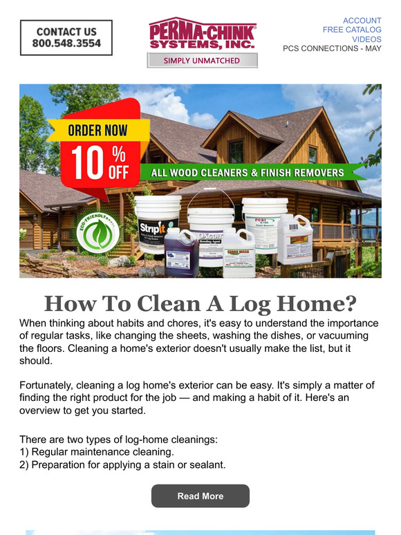 Perma-Chink Systems: Summer's Coming - Get Your Log Home Ready! | Milled