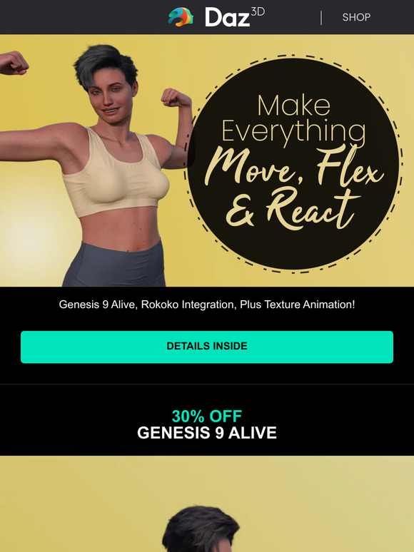DAZ 3D: Genesis 9 Alive, Mocap Live & Texture Animation! | Milled