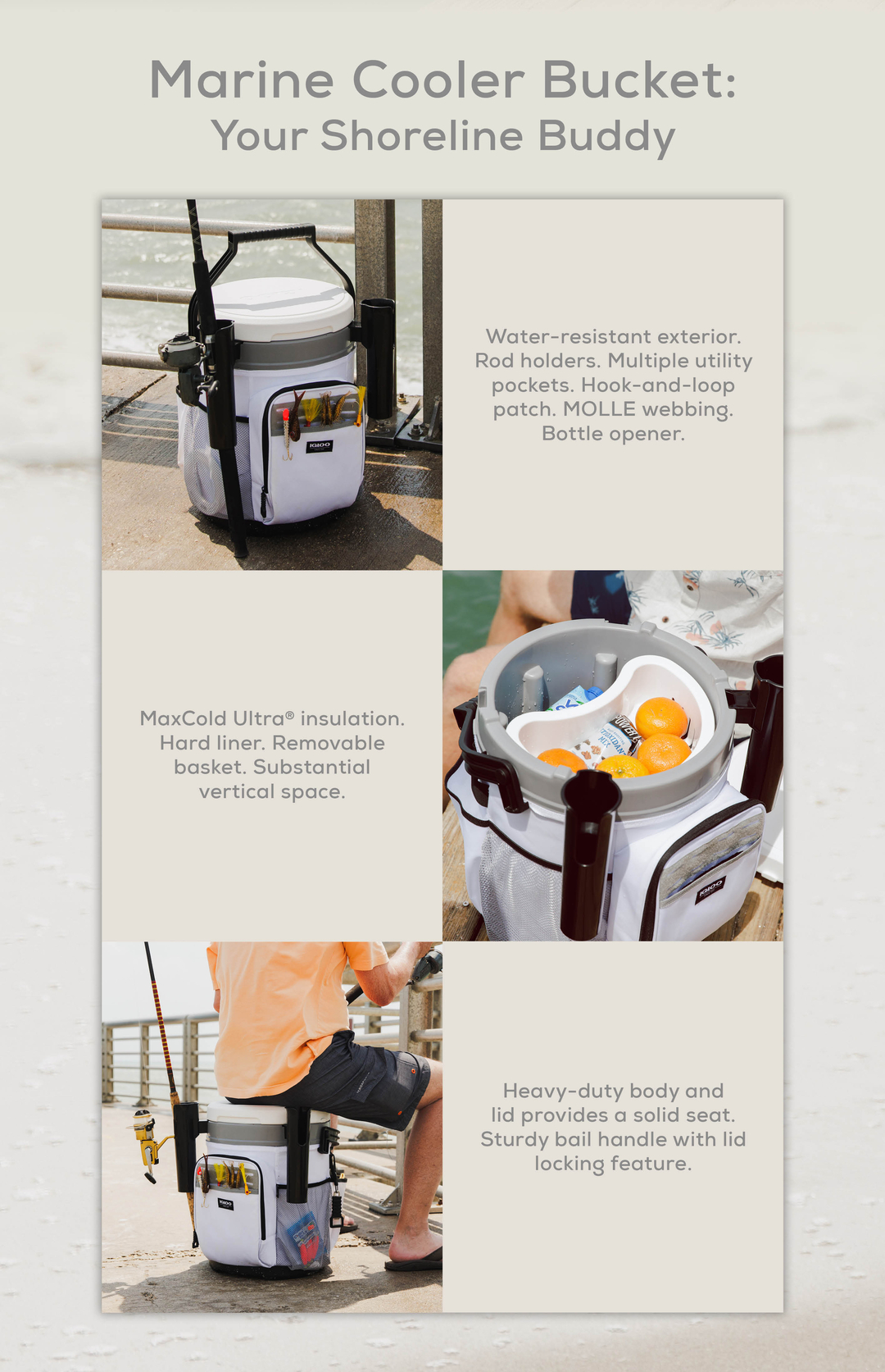 Igloo Coolers: The Cooler Bucket: Pack it up. Take a load off.🧊🪣 | Milled