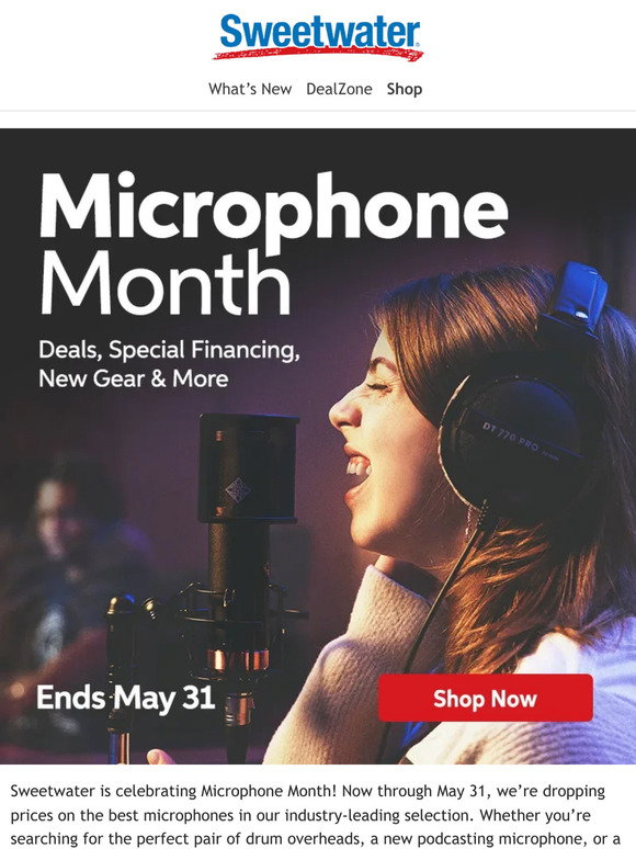 Sweetwater: Microphone Month Starts Now! | Milled