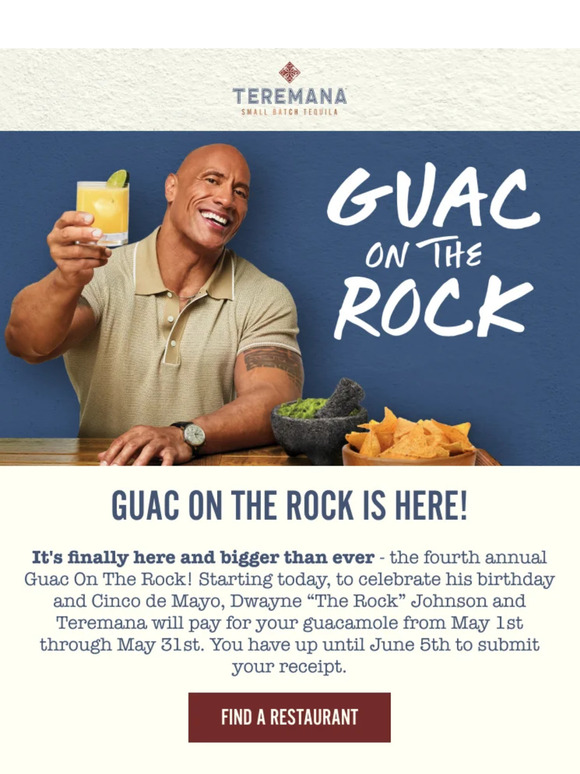 Teremana: Guac On The Rock is here! | Milled