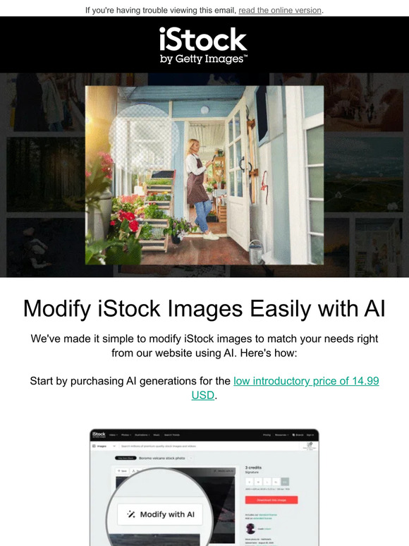 iStock: NEW Modify iStock Images with Generative AI | Milled