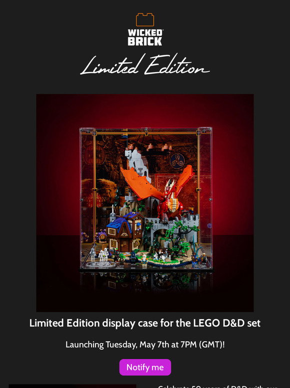 Wicked Brick: 🏰 Limited Edition 🏰 LEGO D&D display case | Milled