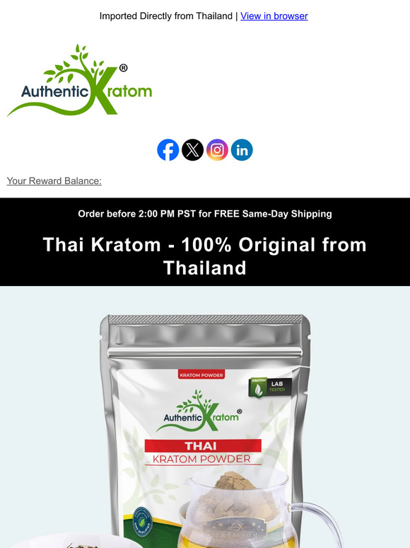 Authentic Kratom: Have you tried the original Thai Kratom? | Milled