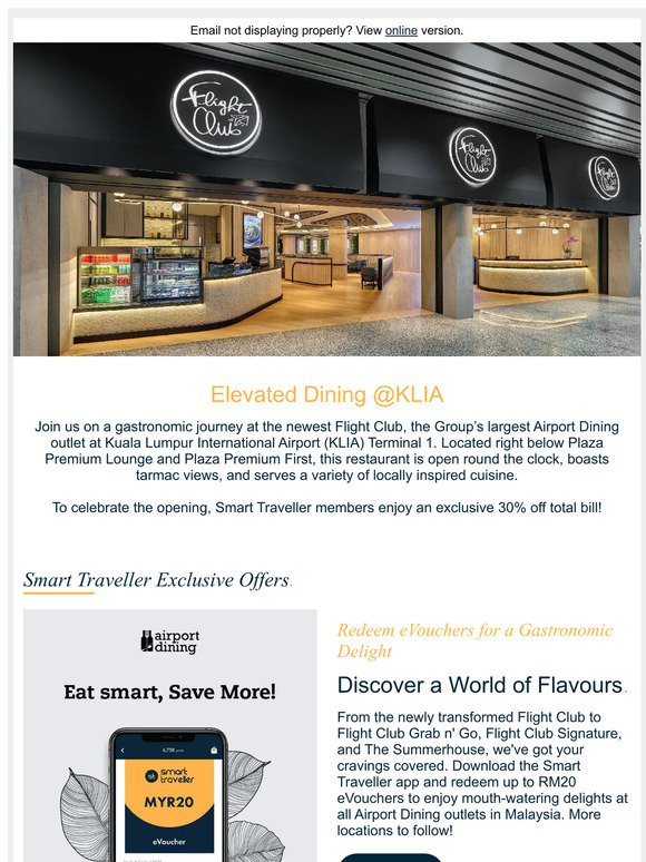 Plaza Premium Lounge: Now Open! Brand New Airport Dining Outlet | Milled