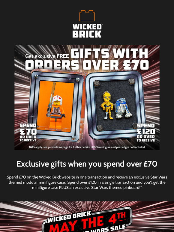 Wicked Brick: 10% off Star Wars display cases and more! | Milled