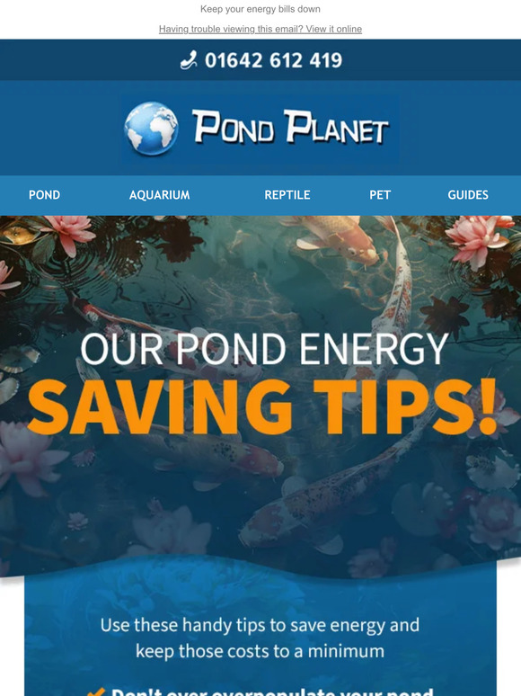 Pond Planet: Pond Energy Saving Tips | Milled