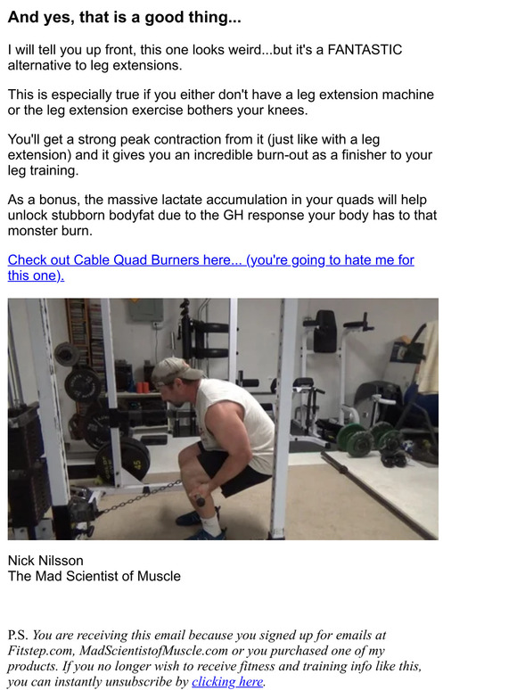FitStep: Cable Quad Burners...killer, new leg exercise that will burn ...