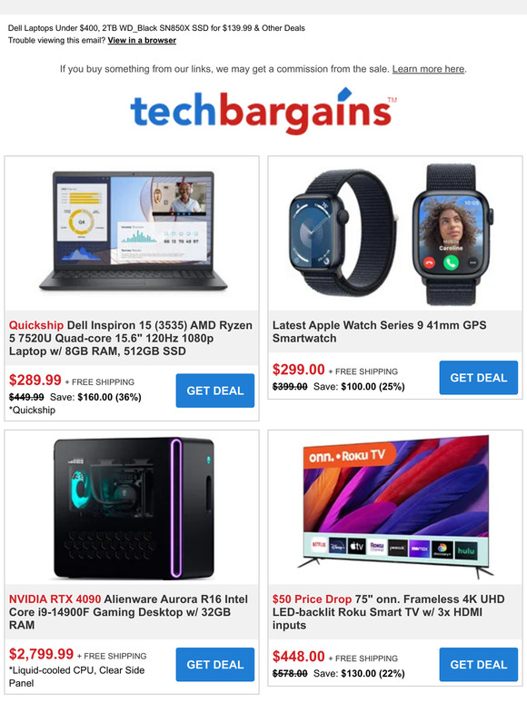TechBargains: $299 Apple Watch Series 9 | Just $8 for 9-Outlet Power ...