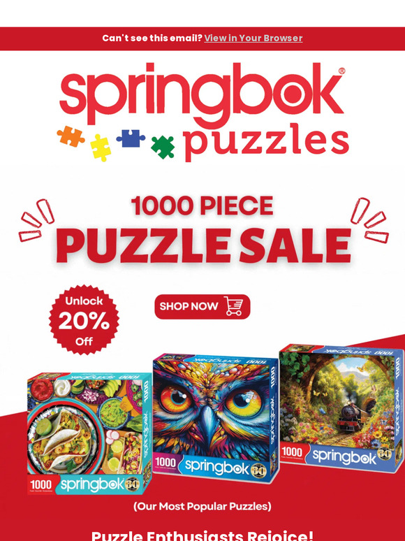 Springbok Puzzles: Unlock A Limited Time Offer on Our Most Popular ...