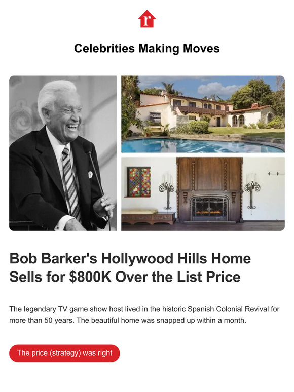 Realtor: Bob Barker's home fetches more than asking price, Lou Dobbs ...
