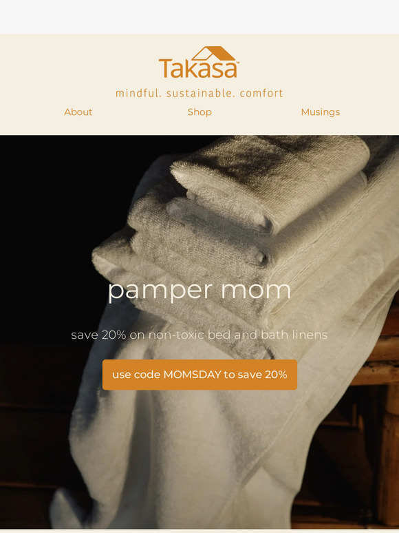 Takasa: Pamper Mom this Mother's Day with Takasa's Eco-Friendly Bed ...