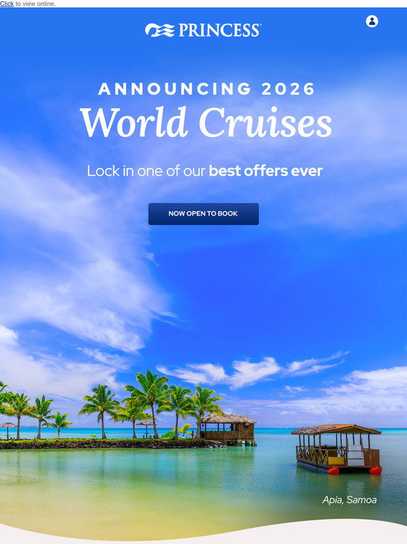Princess Cruises: —, A world-class offer for your World Cruise | Milled