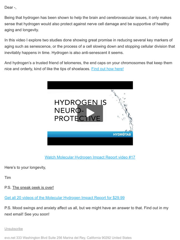 HydroTab: Can Hydrogen Help Protect Your Nerves Too? | Milled