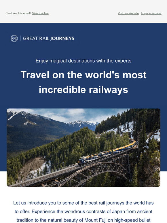 Great Rail Journeys: Explore amazing railways with the experts | Milled