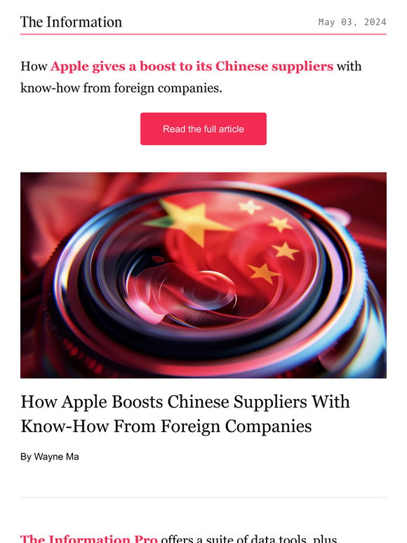 The Information: Exclusive: How Apple Boosts Chinese Suppliers With ...